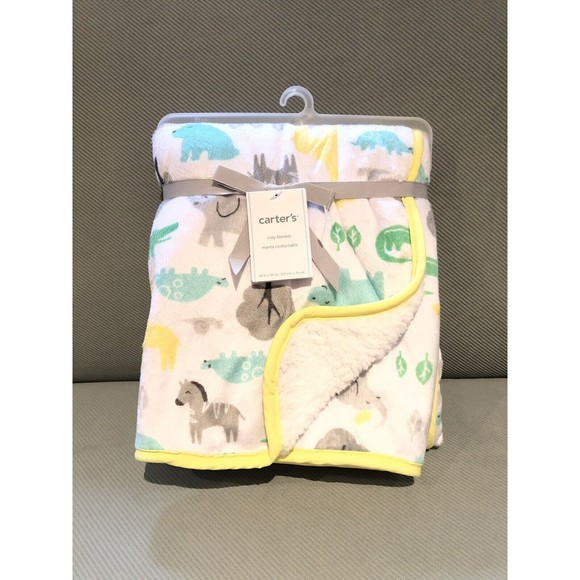 Carter's | Other | New Carters Jungle Safari Yellow Gray Blue Elephant ...